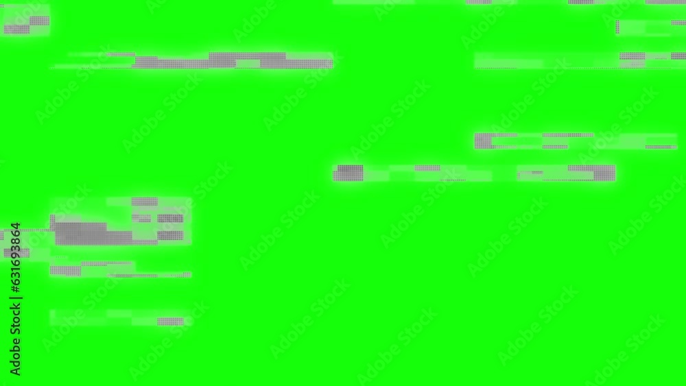 Green screen. Glitch and VHS effect. Digital pixel noise glitch effect ...