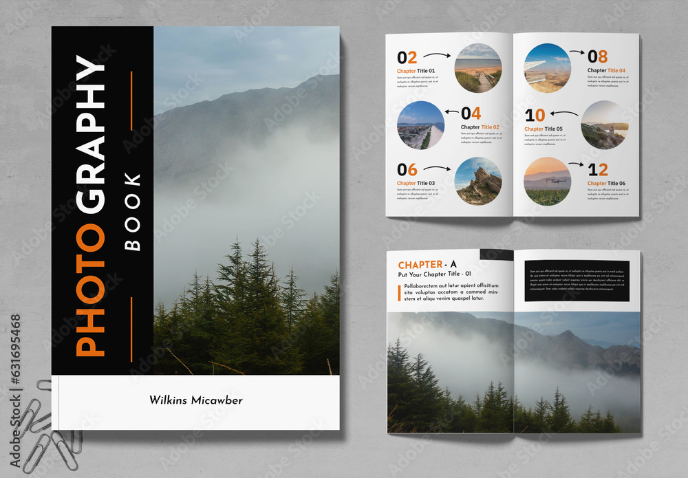 Photography Book Stock Template | Adobe Stock