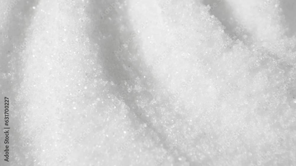 World of iodized salt. Captured through a probe lens, watch crystalline ...
