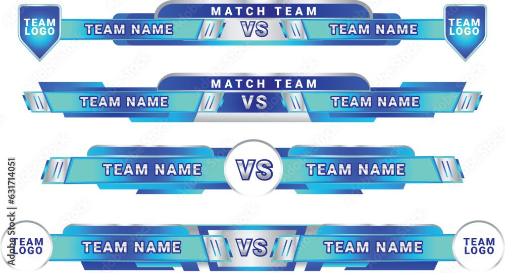 FREE VERSUS LOWER THIRD BOARD SOCCER SUPER BIG MATCH FOOTBALL TEAMS ...
