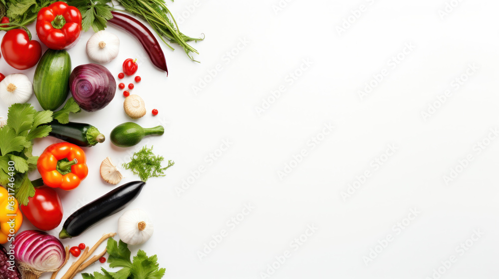 Healthy eating background. Food photography different fruits and ...