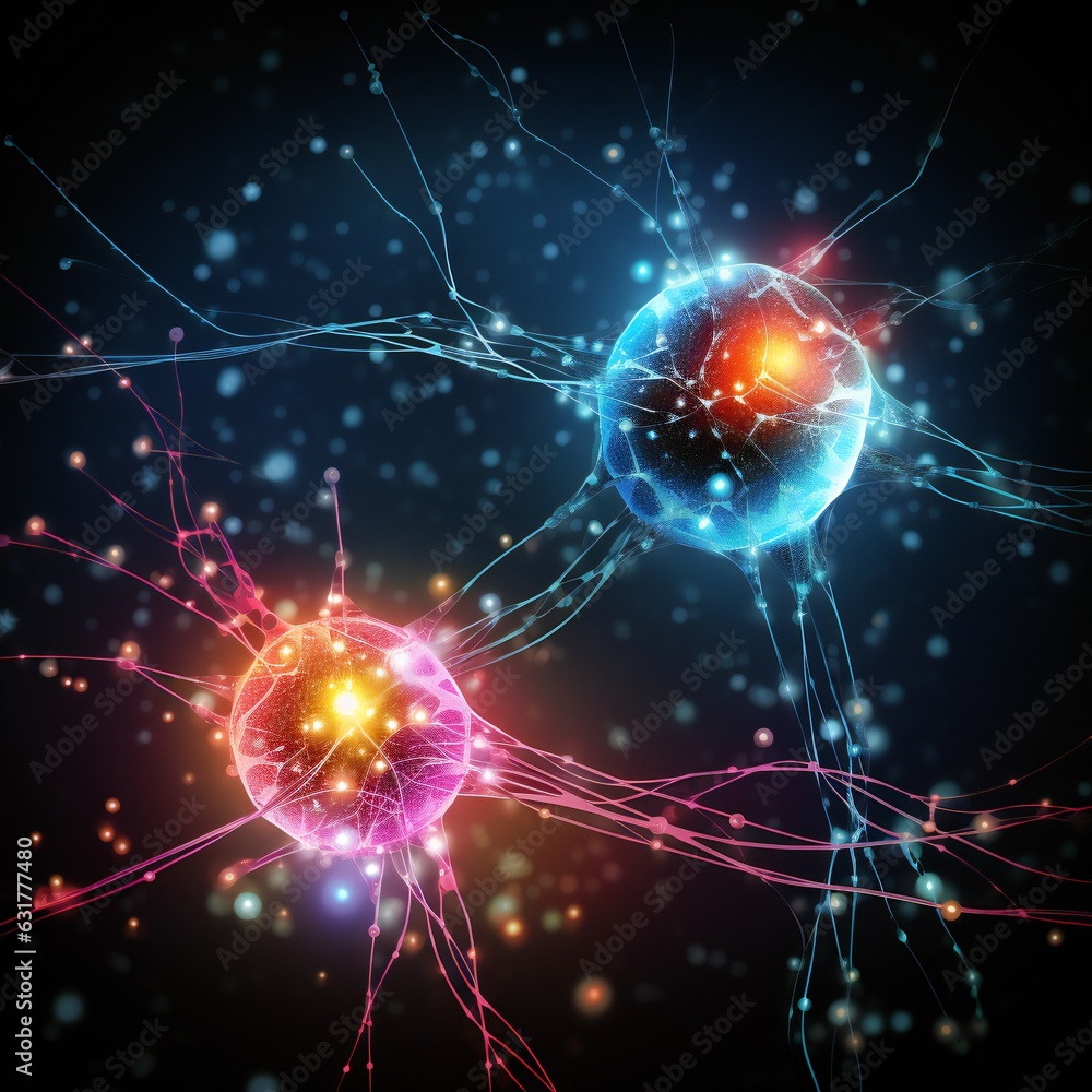 Neuronal network with electrical activity of neuron cells. Neuroscience ... Neuronal network with electrical activity of neuron cells. Neuroscience ...