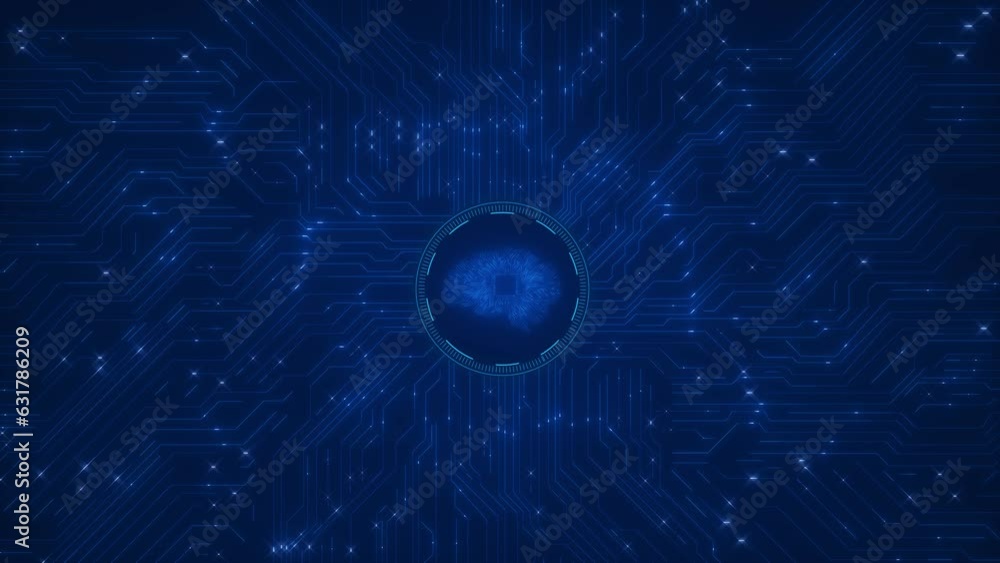 Machine Learning Circuit Board CPU Processor Microchip Starting ...