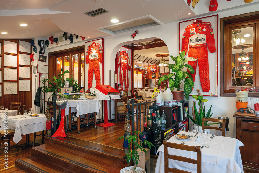 MODENA, ITALY - JULY 23, 2012: Not far from the Fiorano race track ...