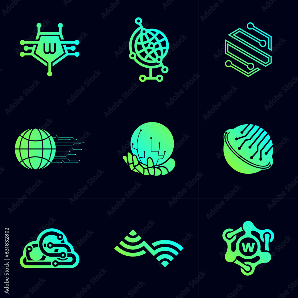 World Internet Day logo design bundle vector illustration 29th October ...