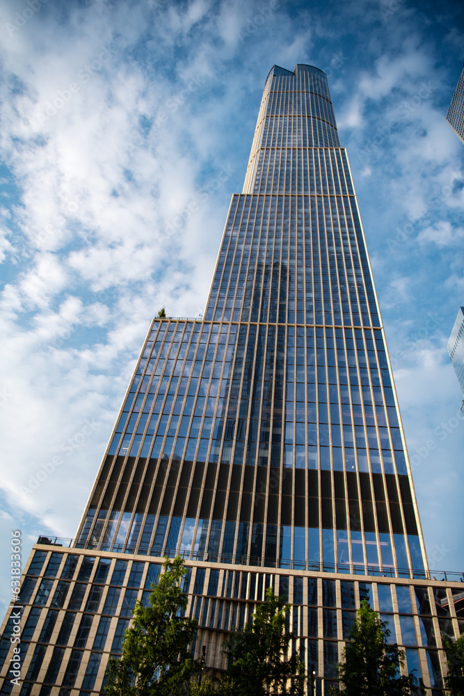 modern skyscraper building. architectural building in metropolis ...