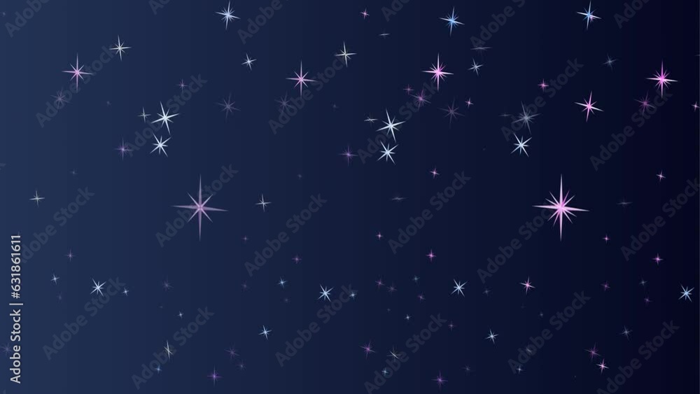 stars background and 2d animation , night sky, shiny stars abstract ...