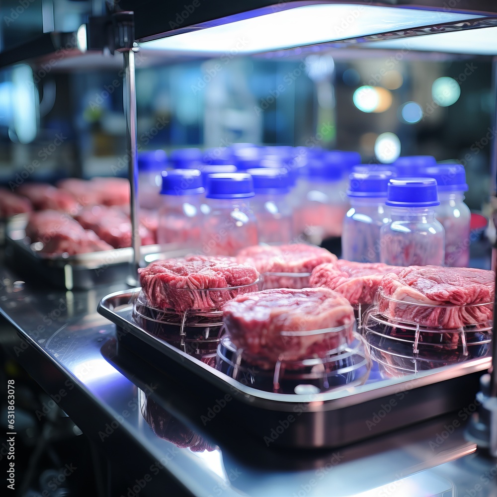 Artificial meat is produced in the laboratory. Analysis of the ...