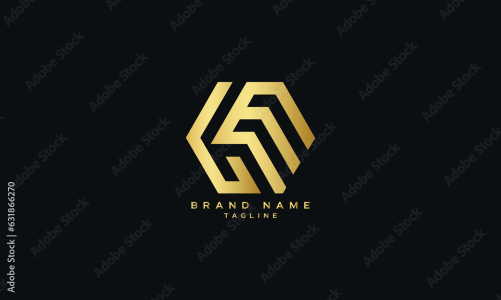 LGE, LGM, GLM, GLE, GE, EG, GM, MG, Abstract initial monogram letter ...