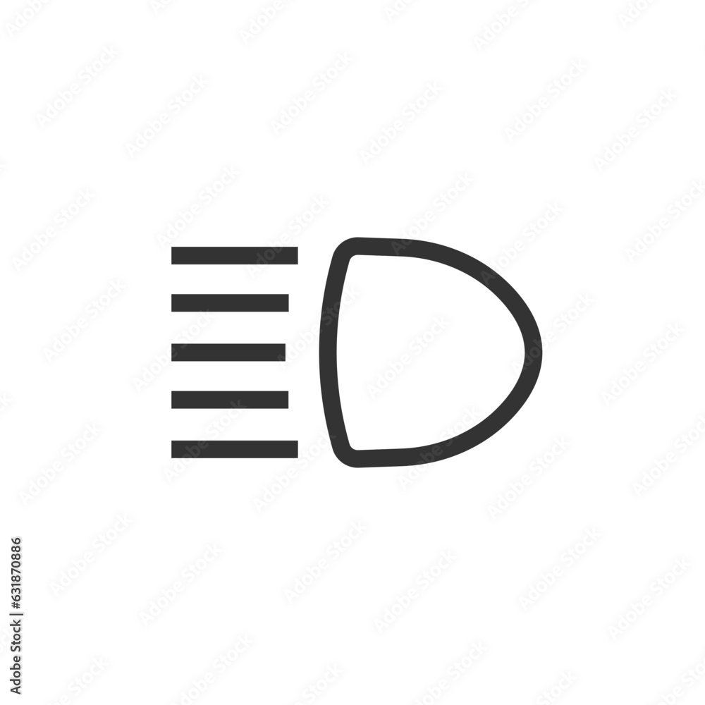 High beam icon background. Main beam symbol modern, simple, vector ...