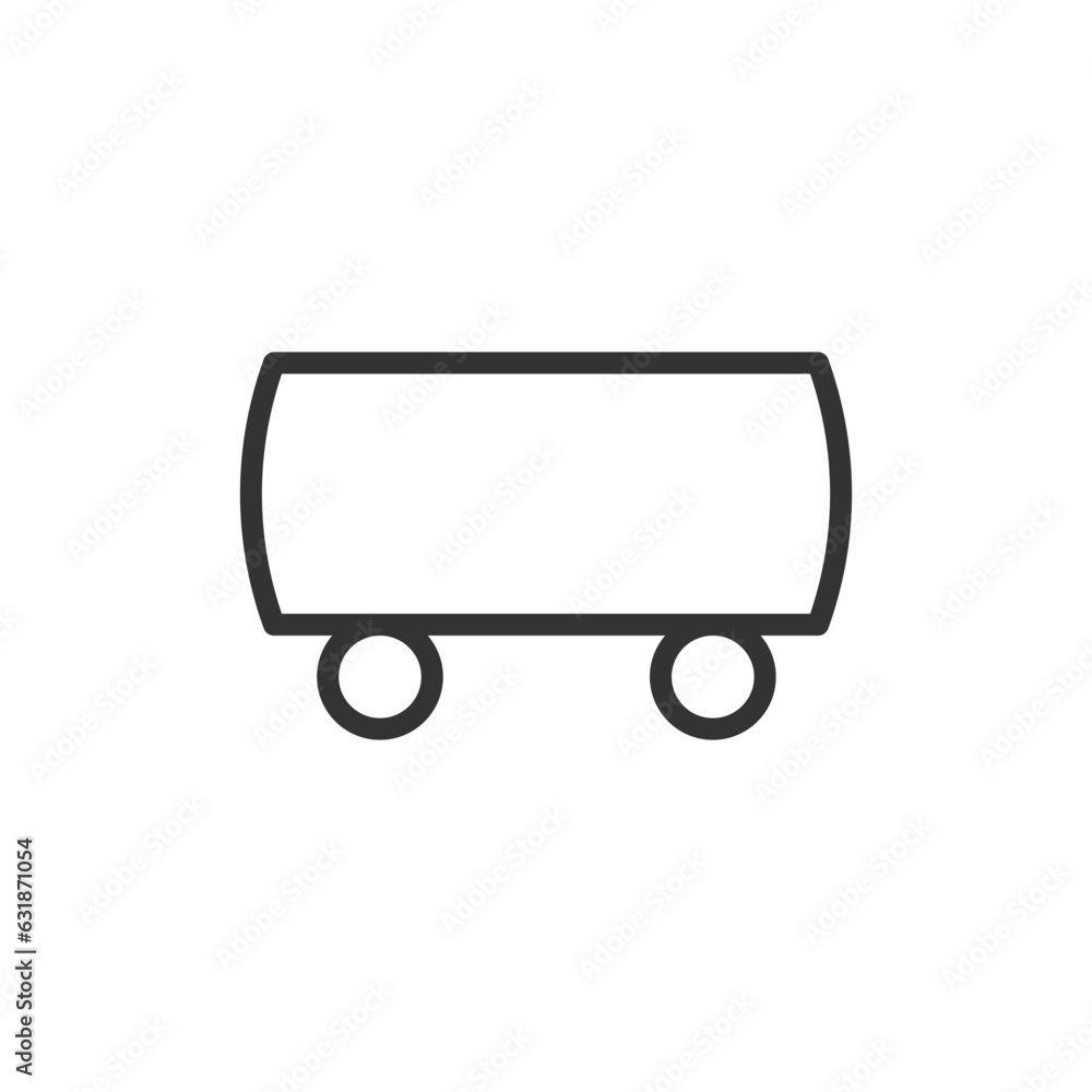 Tank car icon. Graphical symbol modern, simple, vector, icon for ...