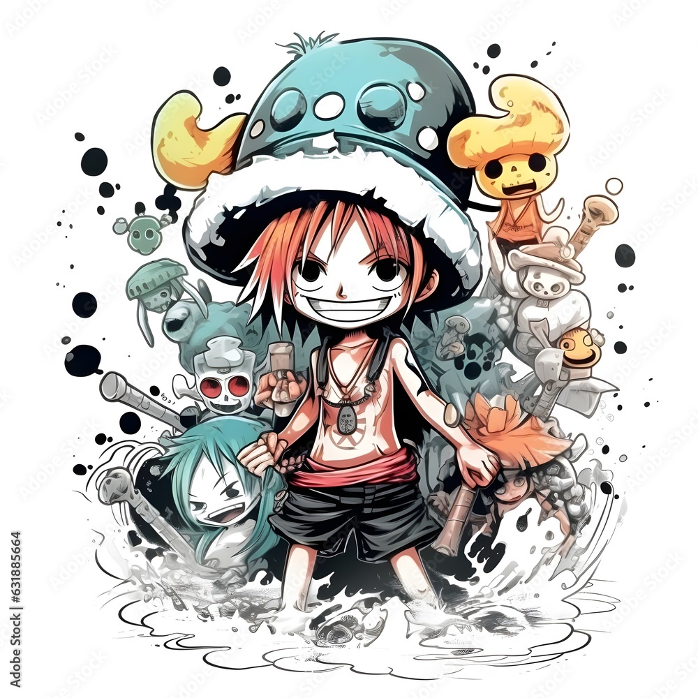 cute cartoon nami one piece Stock Illustration | Adobe Stock