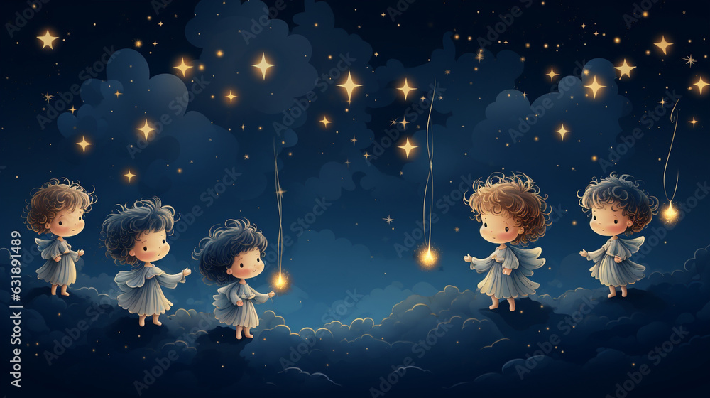 Stars in the Sky: A Night Sky with Stars Representing Each Angel Baby ...