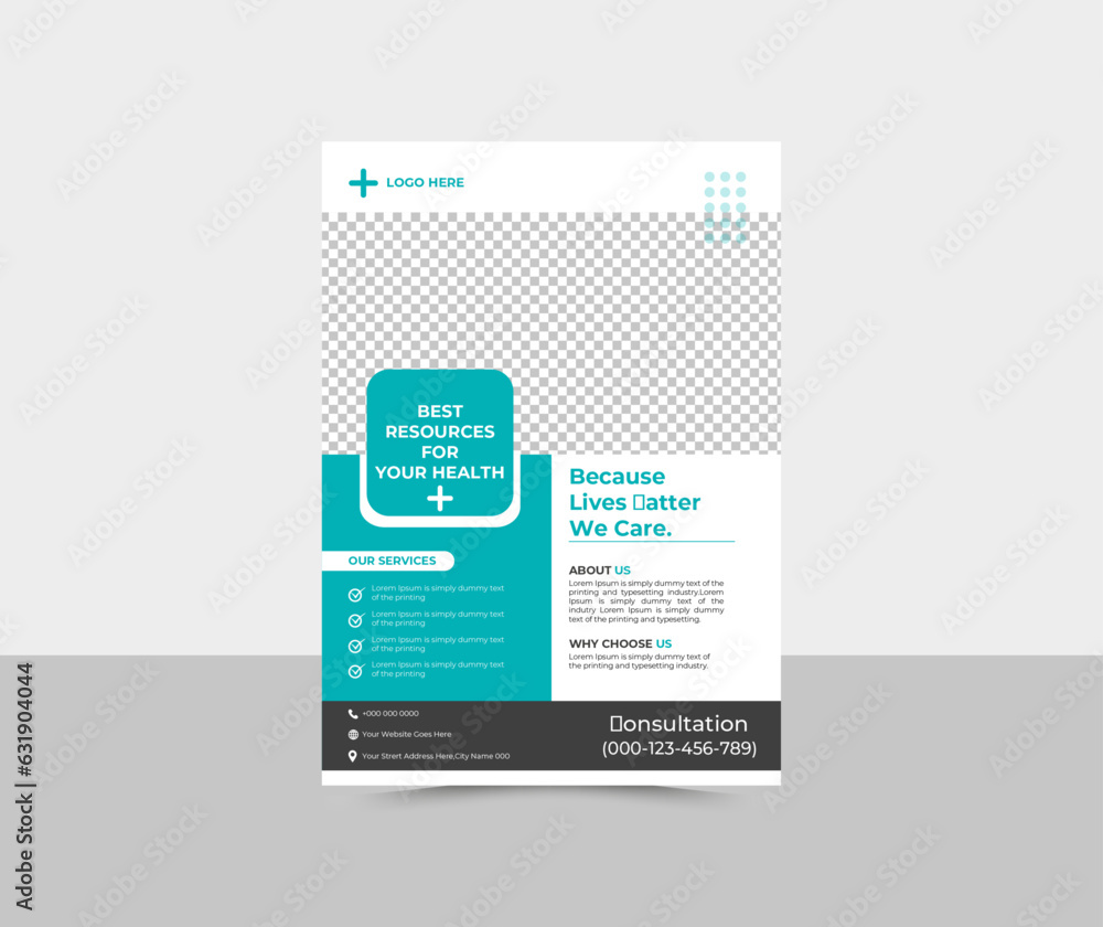 Layout template, brochure background. Vector design. A4 size for poster ...
