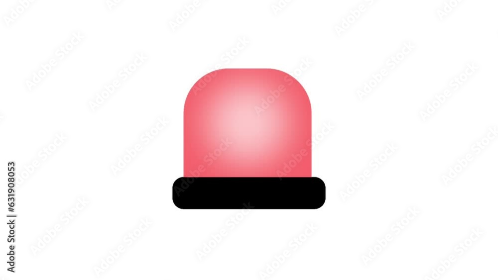 animation of ambulance lights on white background Stock Video | Adobe Stock