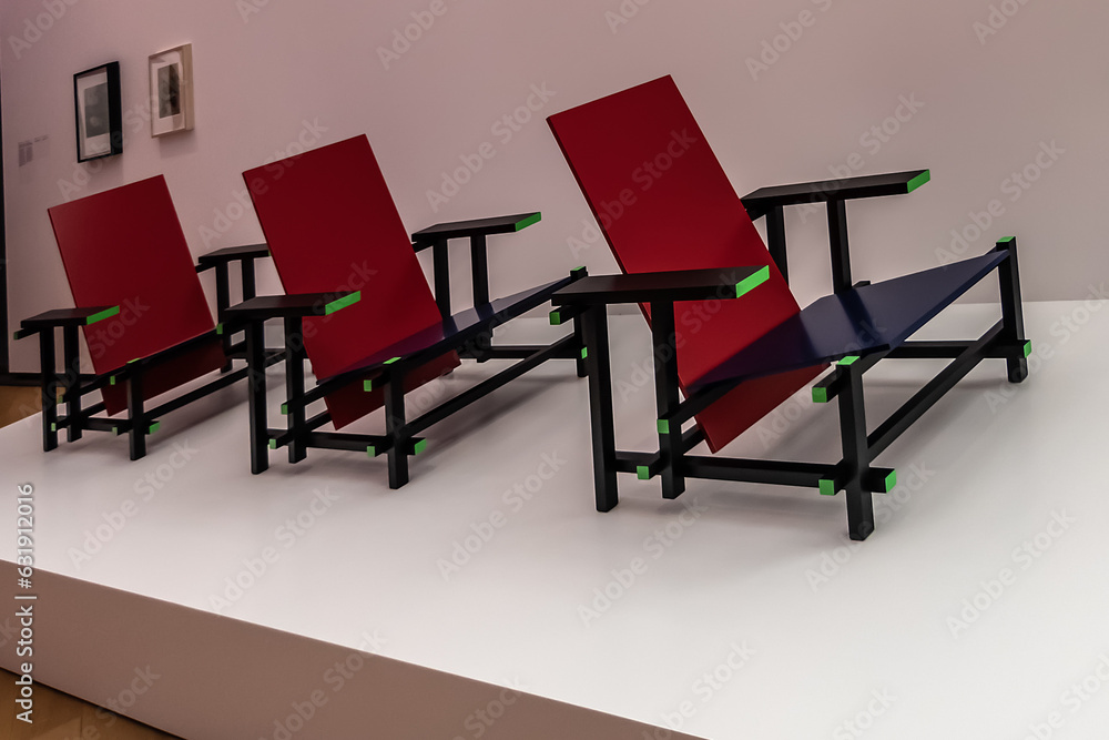 Interior of Stedelijk Museum. “General Idea” exhibition - work of ...