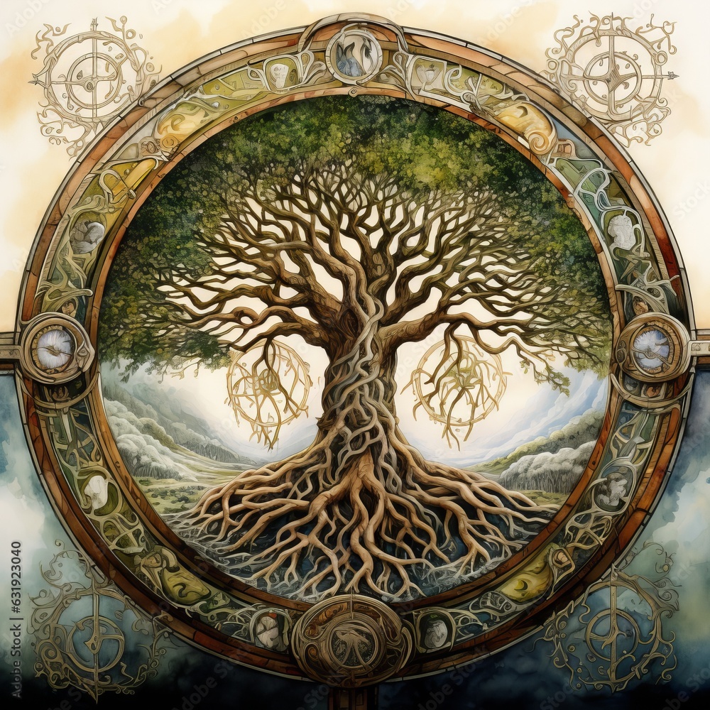the eternal yggdrasil: a glimpse into norse mythology, Generative AI ...