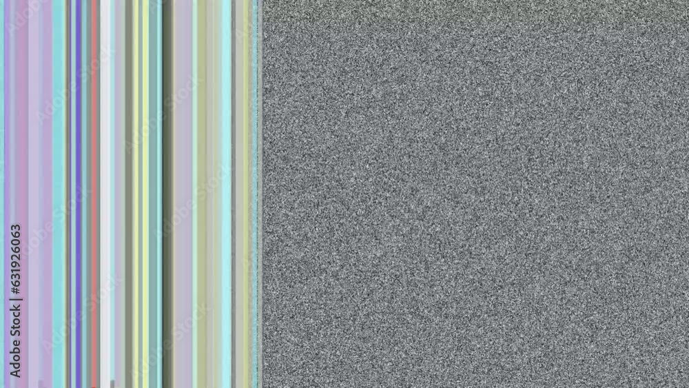 Damage to the TV screen matrix. Noise and snow on the monitor screen ...