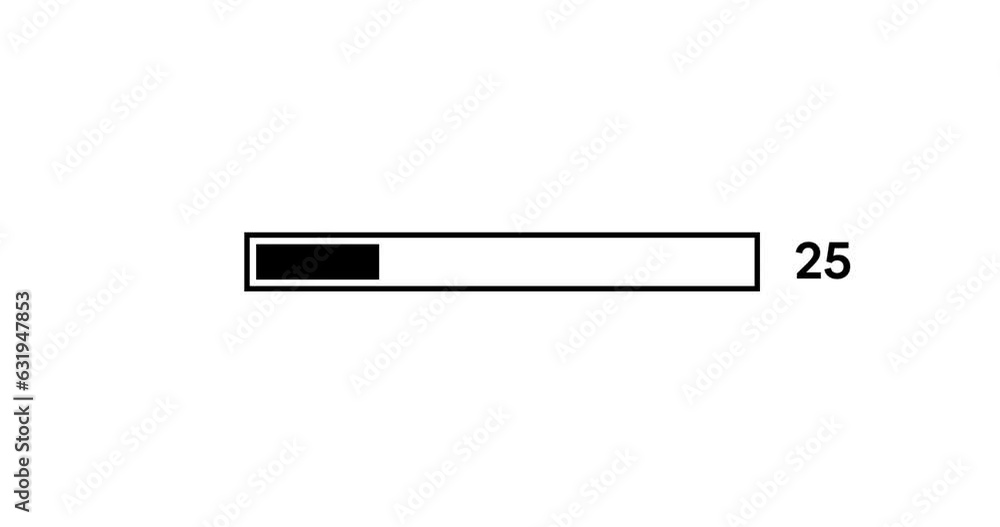 Vidéo Stock Status bar animation pack. Loading bar downloading ...