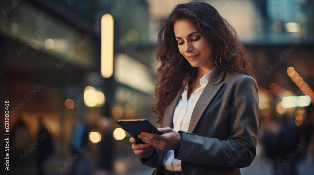 Foto de Young busy pretty business woman professional office manager ...