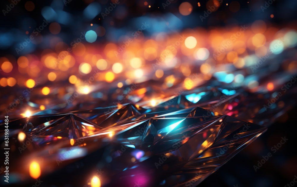 lens flare bokeh chromatic abberation effect on black background ...