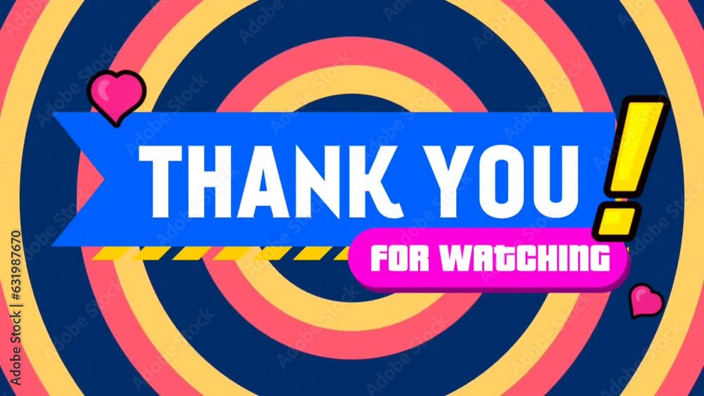 Thank you for watching the animated text with the animated background ...