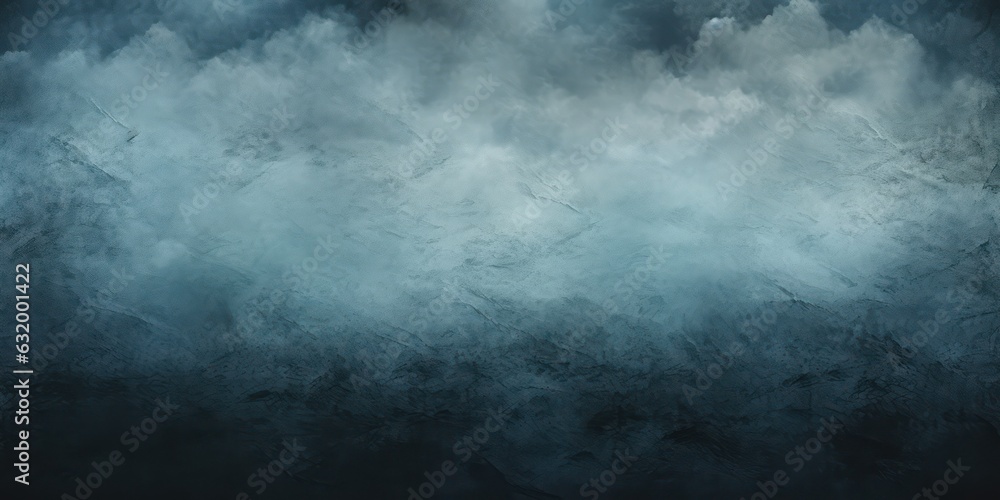 black gloomy sky, grunge texture, dark blue gray clouds background, horror scary theme poster ...