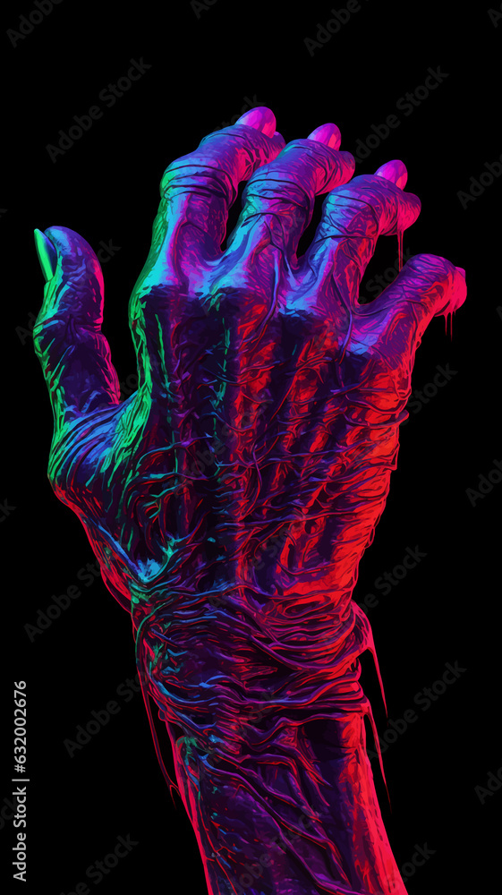 Monster hand with claws. Zombie hand coming out of the ground. Zombie ...