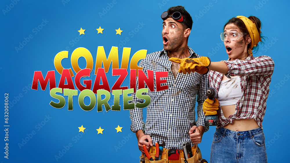 Comic Book Title Stock Template | Adobe Stock