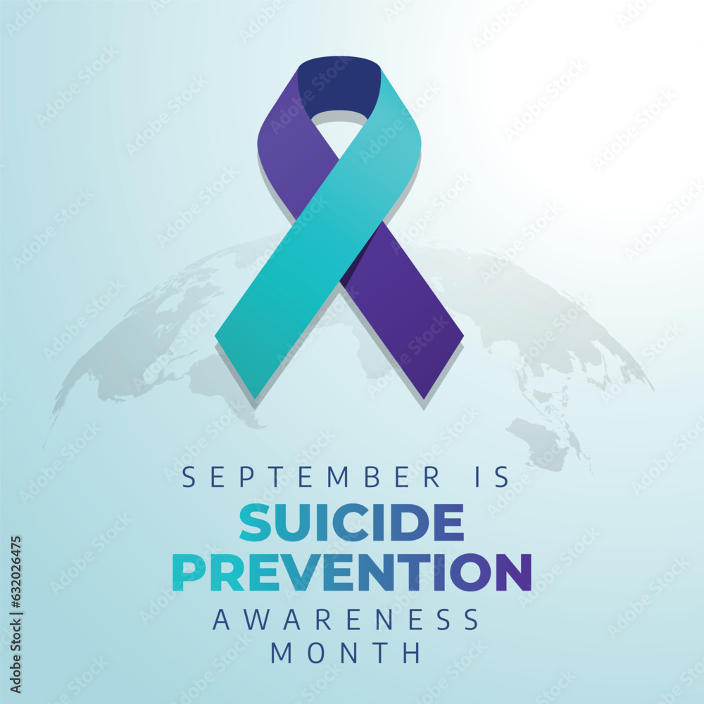 vector graphic of National Suicide Prevention Month good for National ...