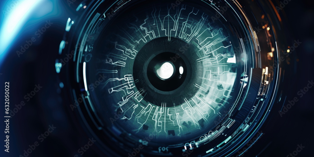 Ai assisted vision. New age of AR / VR vision. AR / VR contact lenses ...