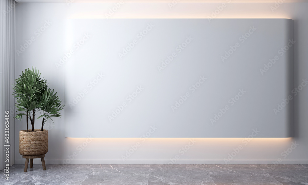 Modern luxury living room and white wall texture background interior ...