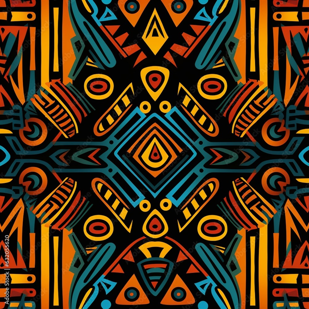 adbstract tribal african pattern wallpaper background Stock ...