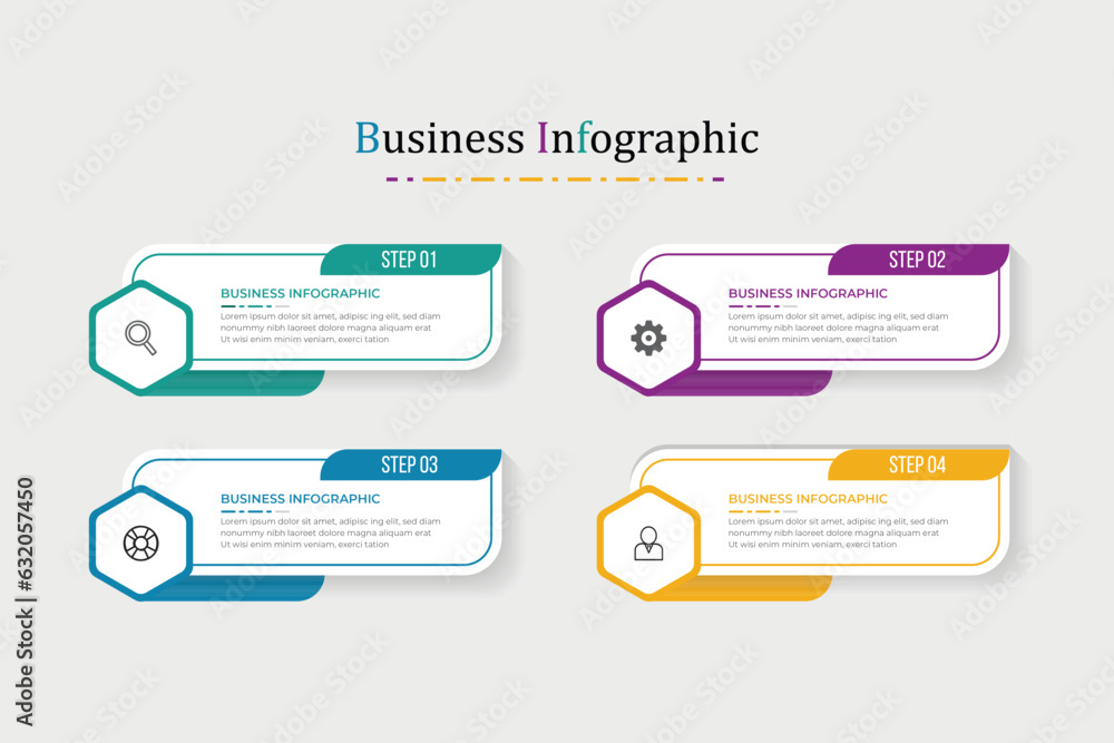 Vetor de infographic Line step. 4,5,6 options workflow diagram, circle timeline number ...
