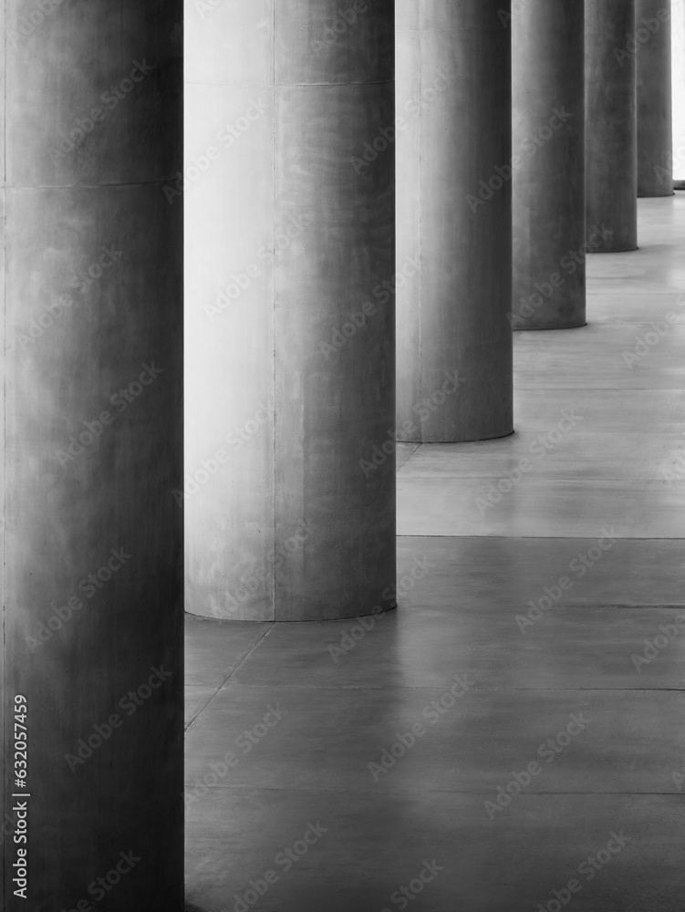 Photo & Art Print Architecture details Concrete Columns indoor building ...