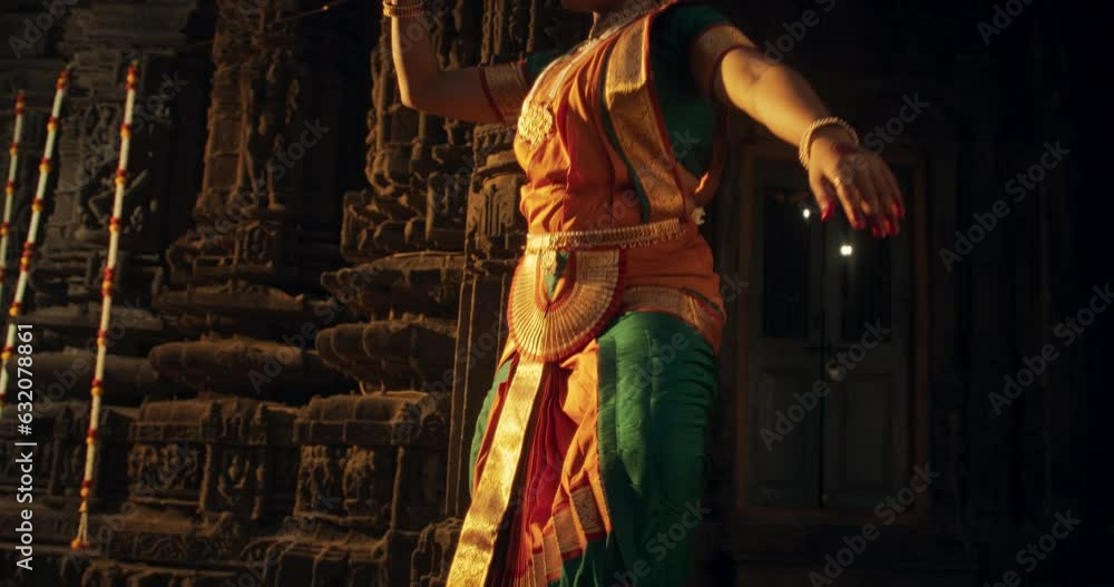 Energetic Indian Woman Showcases the Graceful Movement of Her Legs in ...