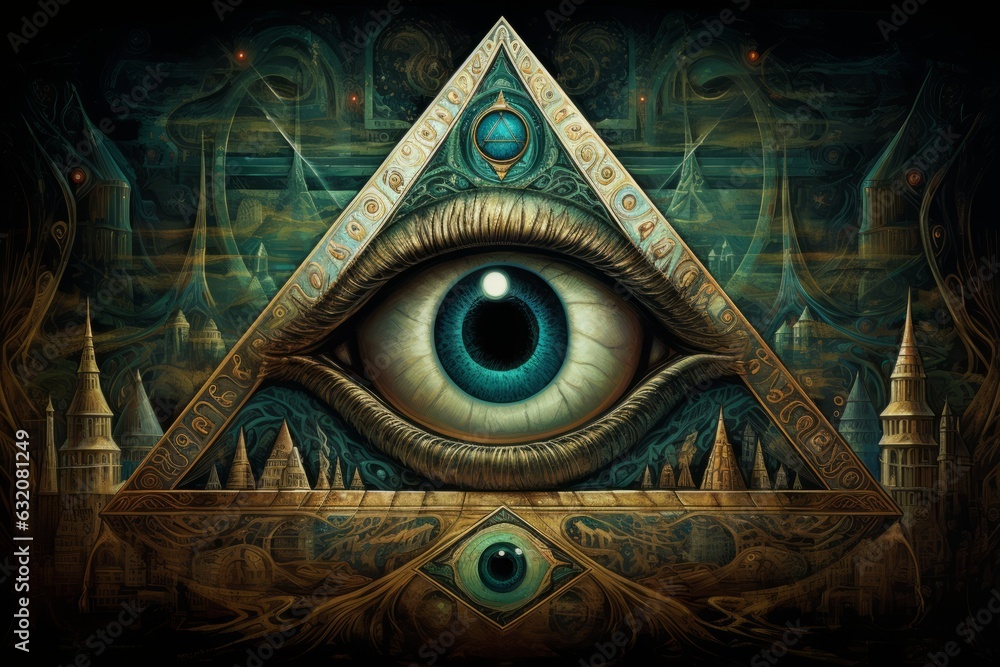 All seeing eye as it really is based on all knowledge Stock Photo ...