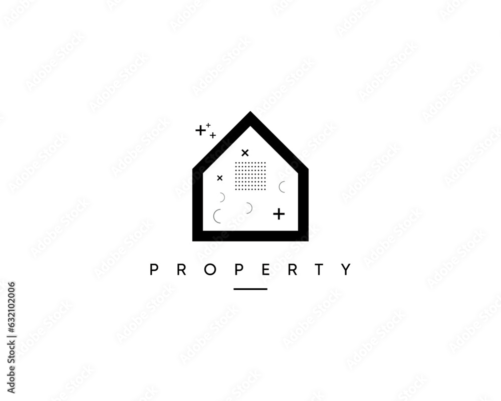 House logo design concept. Real estate logo Design for house, property ...