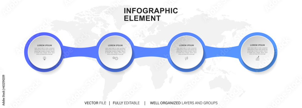 Investment efficiency infographic chart design template. Editable ...