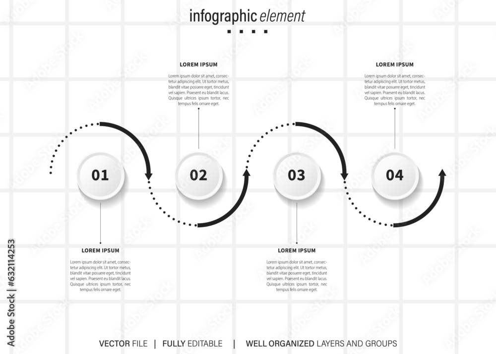 Investment efficiency infographic chart design template. Editable ...