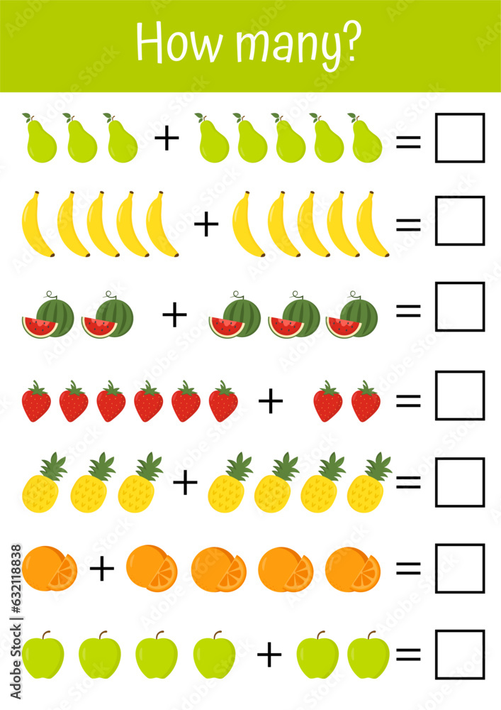 How many game with counting worksheets for kids to practice mathematic ...