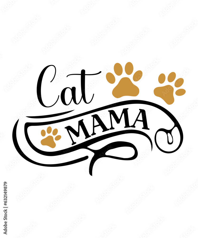 Cat svg Bundle, Cat Lover svg, Cat Mom svg, Funny Cat svg, Cat Quotes ...