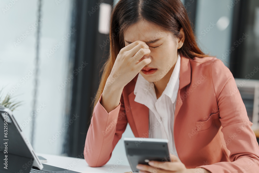 Businesswoman and stress, How can they fight it? Pain, including back pain, Acne and other skin ...