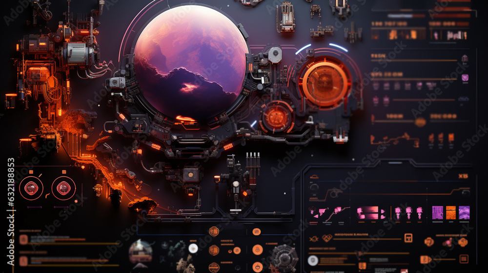 Futuristic Callouts titles in HUD style. Hud, GUI for game background ...