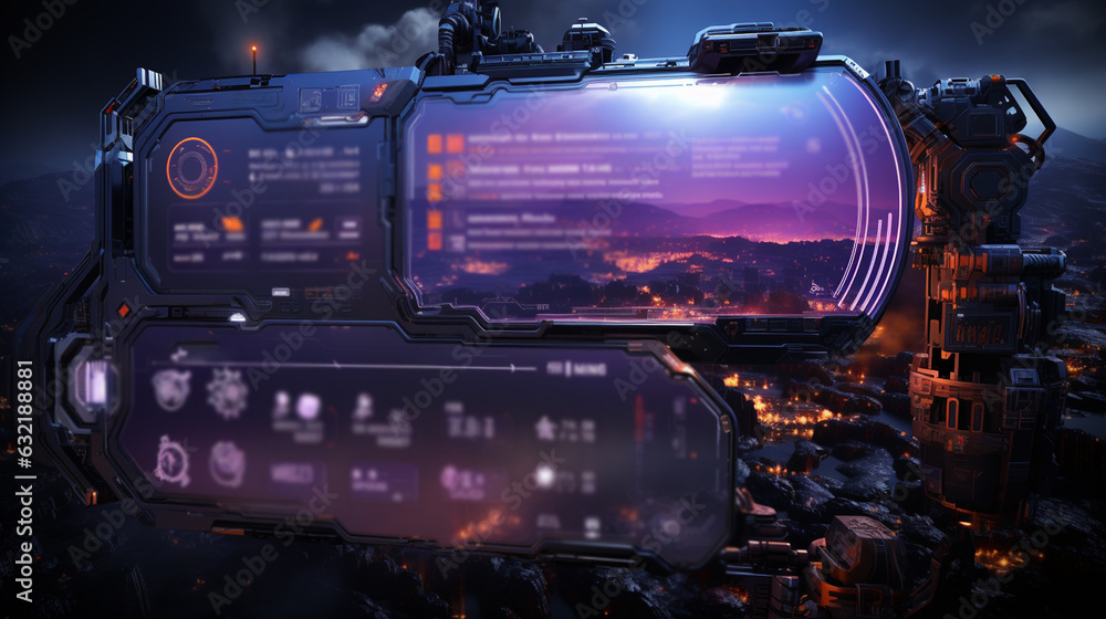 Futuristic Callouts titles in HUD style. Hud, GUI for game background ...
