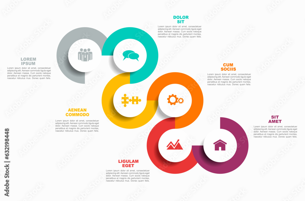 Infographic design template with place for your data. Vector ...