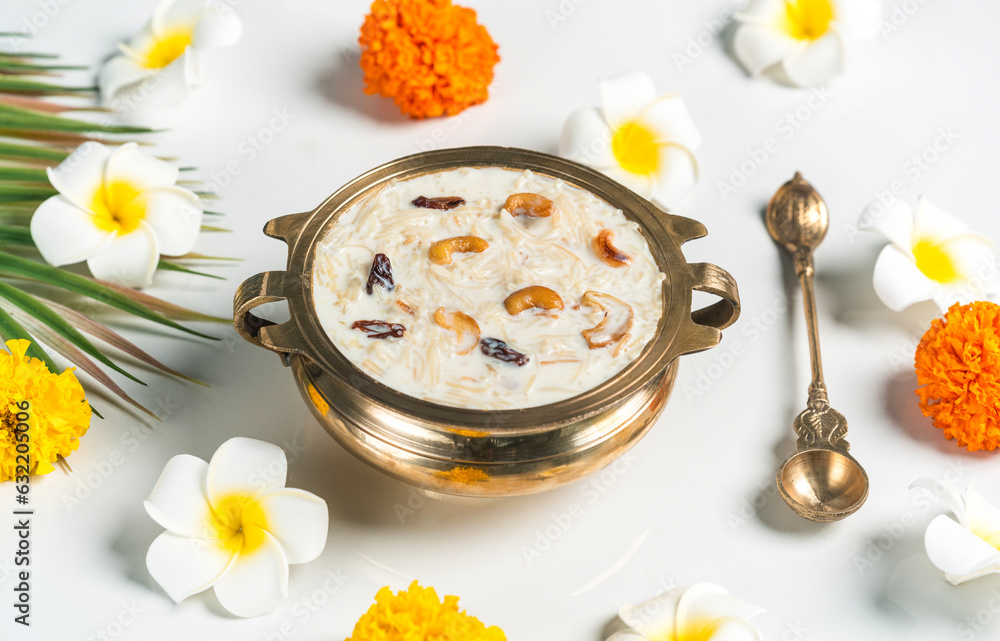 Beautiful Payasam decorated with flowers, Kerala Onam special dessert ...