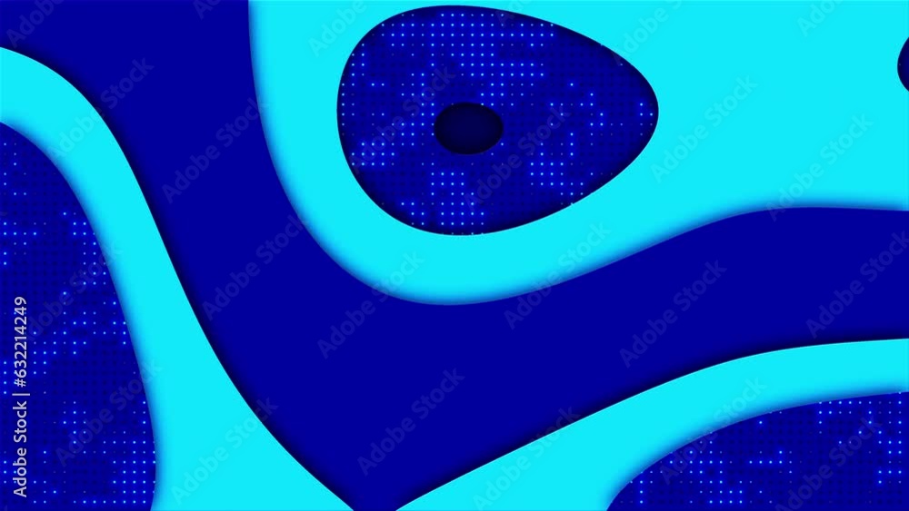 Vidéo Stock Blue background.Modern trendy design of multi-level moving ...