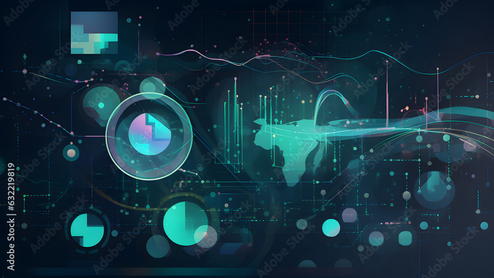 data science-inspired wallpaper depicting the visual and modern process ...