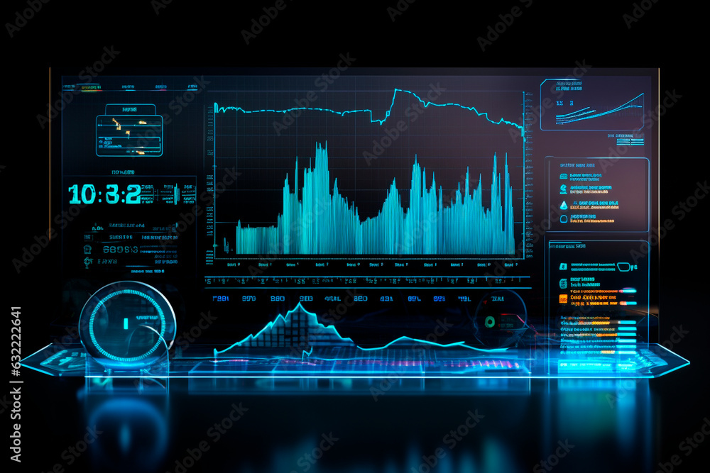 artificial intelligence operating and working with computers carried out programming and ...
